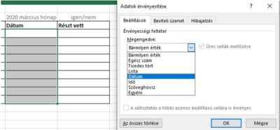 Excel legördülő lista készítése megoldással - Exceltanfolyam.info