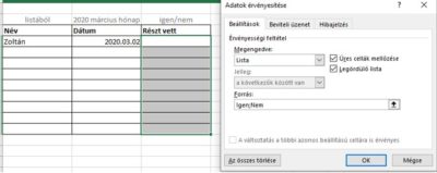 Excel legördülő lista készítése megoldással - Exceltanfolyam.info